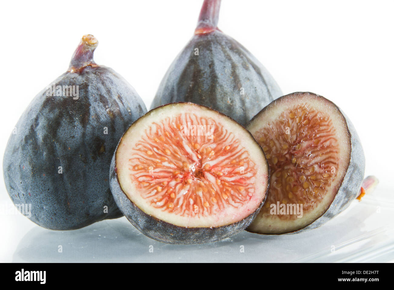 Mission figs served on glass hi-res stock photography and images - Alamy