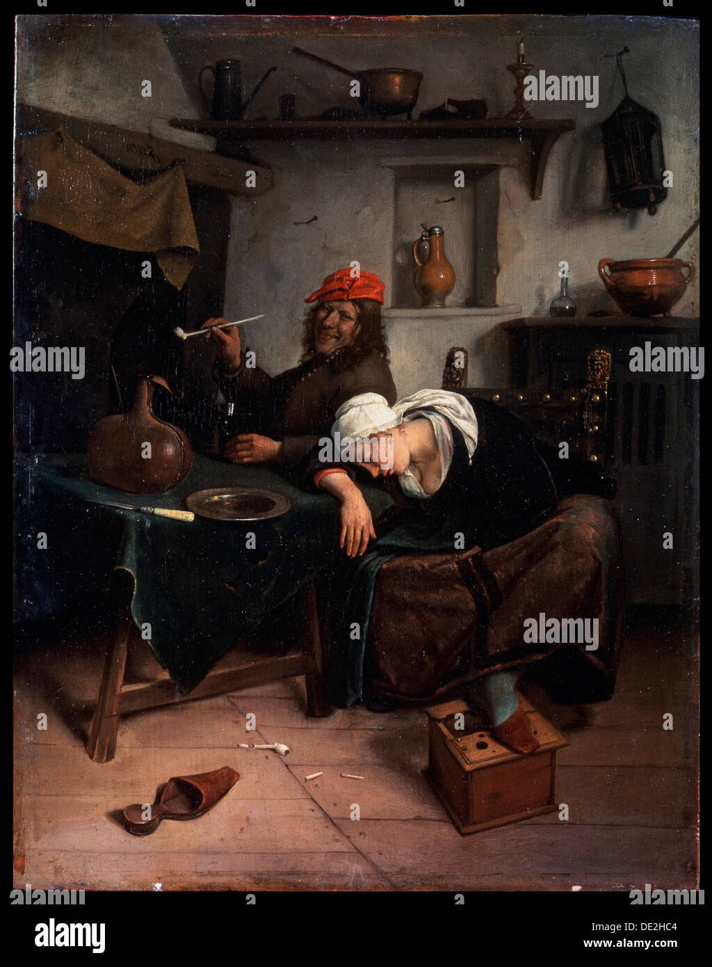 'The Idlers', c1660. Artist: Jan Steen Stock Photo - Alamy