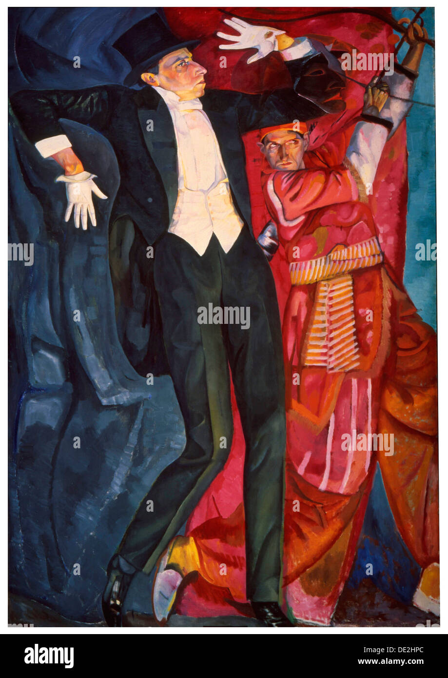 'Portrait of the stage producer Vsevolod Meyerhold', 1916. Artist: Boris Grigor'yev Stock Photo ...