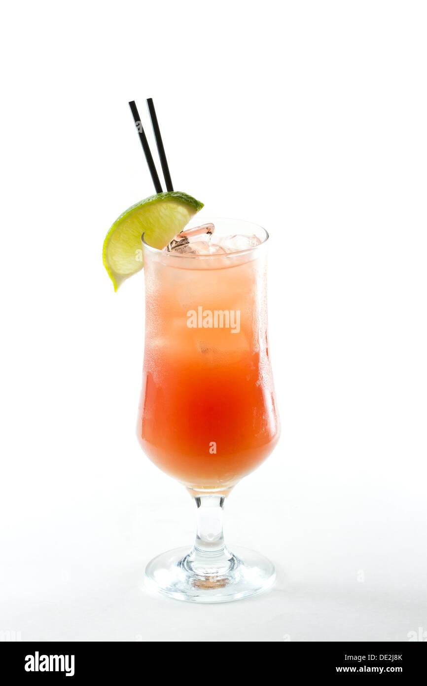 classic cocktail, madras, vodka cranberry and orange juice isolated on ...