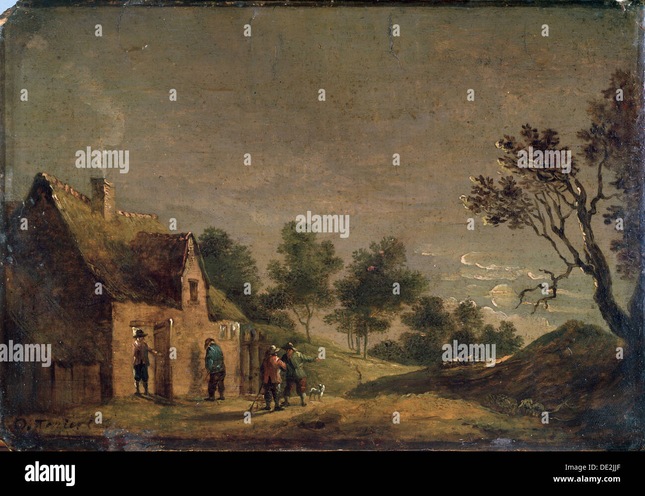 'A Tavern at Night', 17th century. Artist: David Teniers II Stock Photo ...