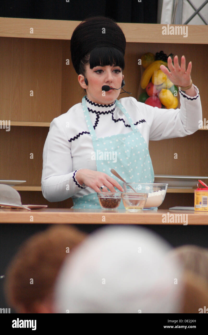 TV celebrity chef, Stacie Stewart prepares sweet treats for a cookery ...