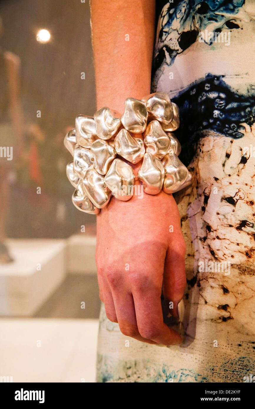 New York, NY, USA. 9th Sept, 2013. Models wear the dress designs of ...