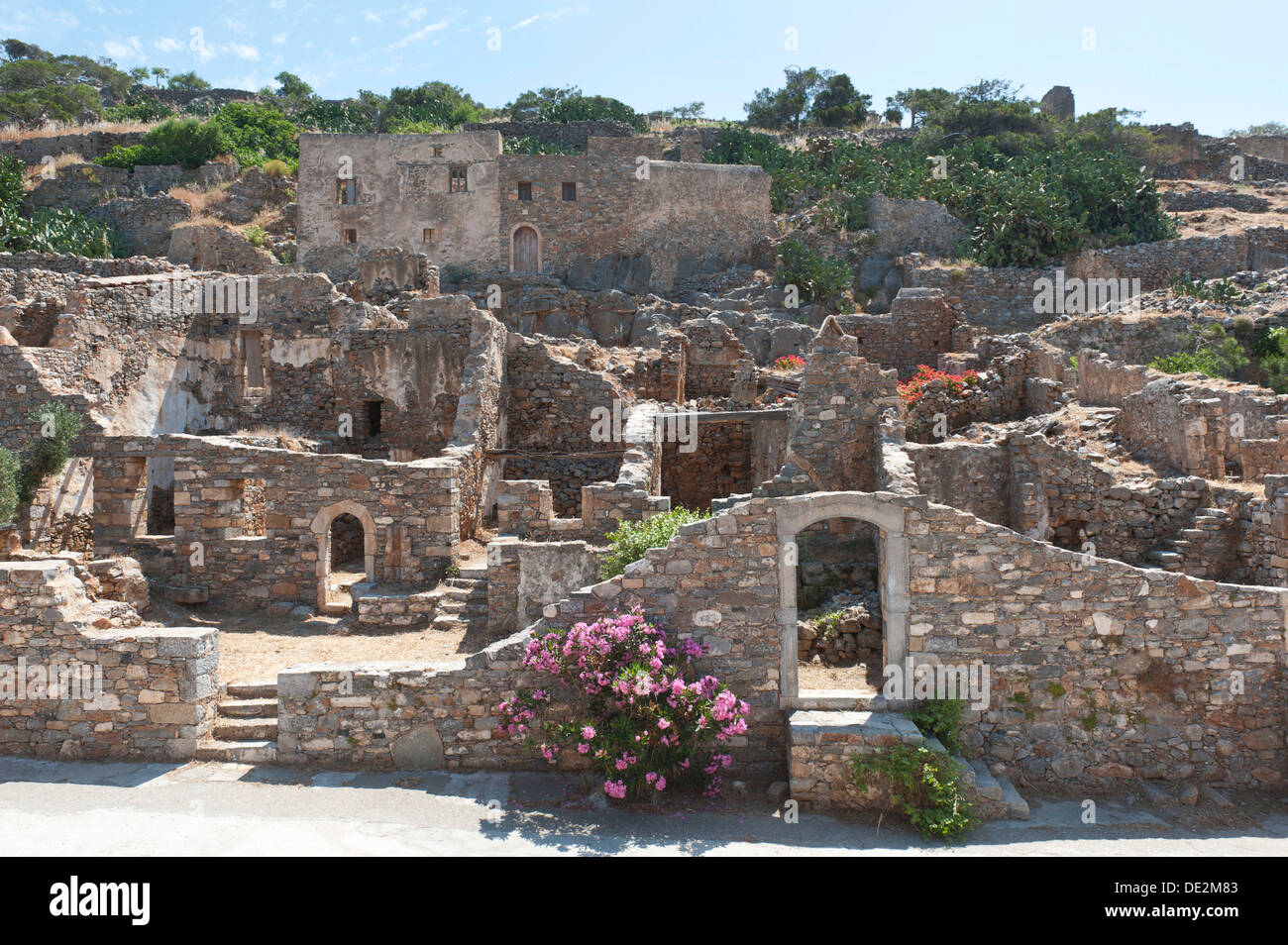 Historic site, ruins, abandoned village, Spinalonga island, formerly ...
