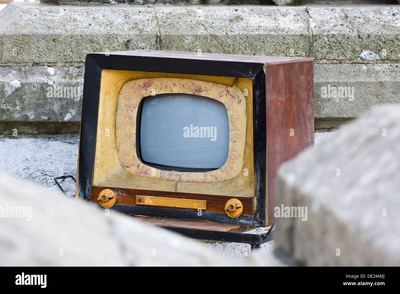 Old TV, retro style colors Stock Photo - Alamy