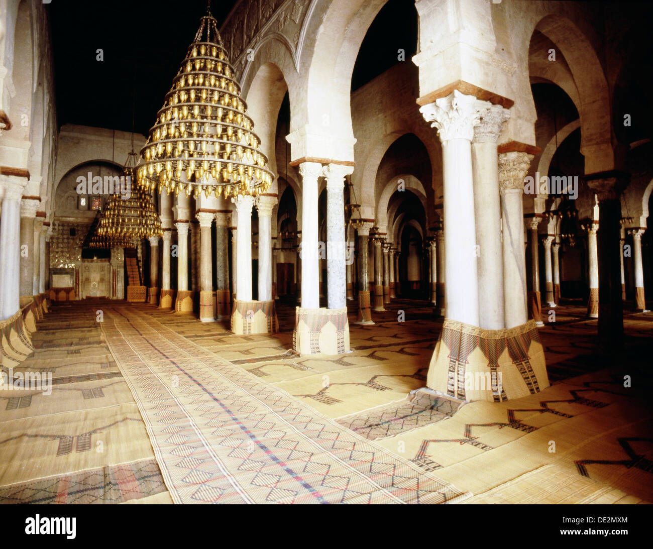 Interior great mosque kairouan tunisia hi-res stock photography and ...