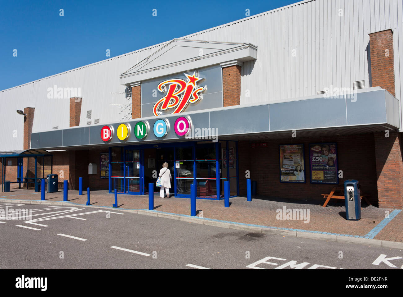 Entrance to an English bingo hall in the UK Stock Photo - Alamy