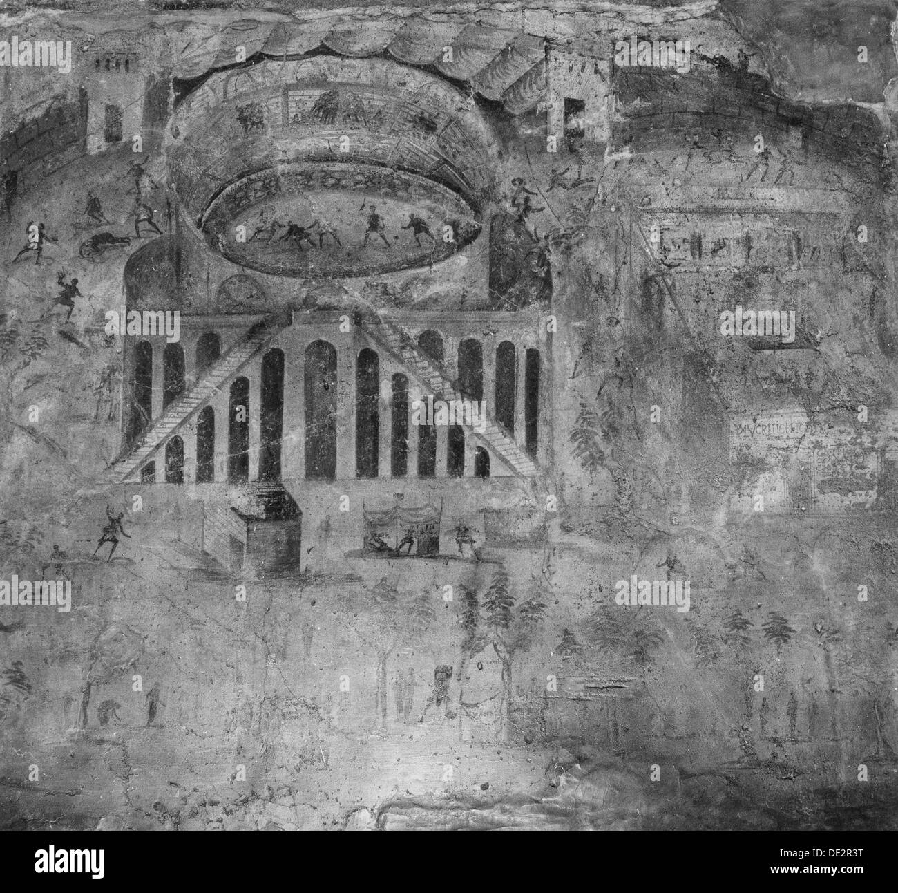 Pompeii amphitheatre painting hi-res stock photography and images - Alamy