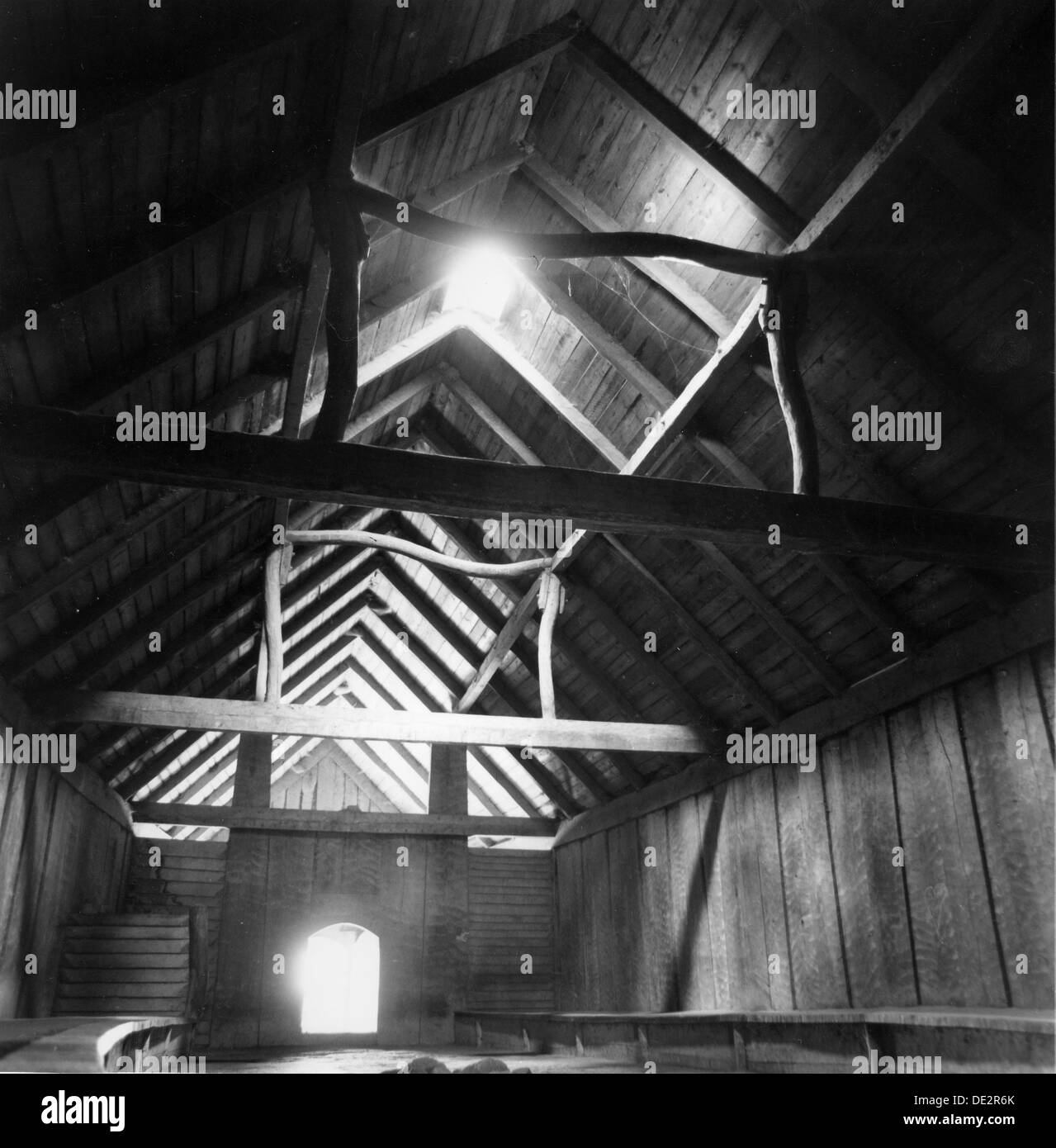 Reconstruction of the norse settlement hi-res stock photography and ...