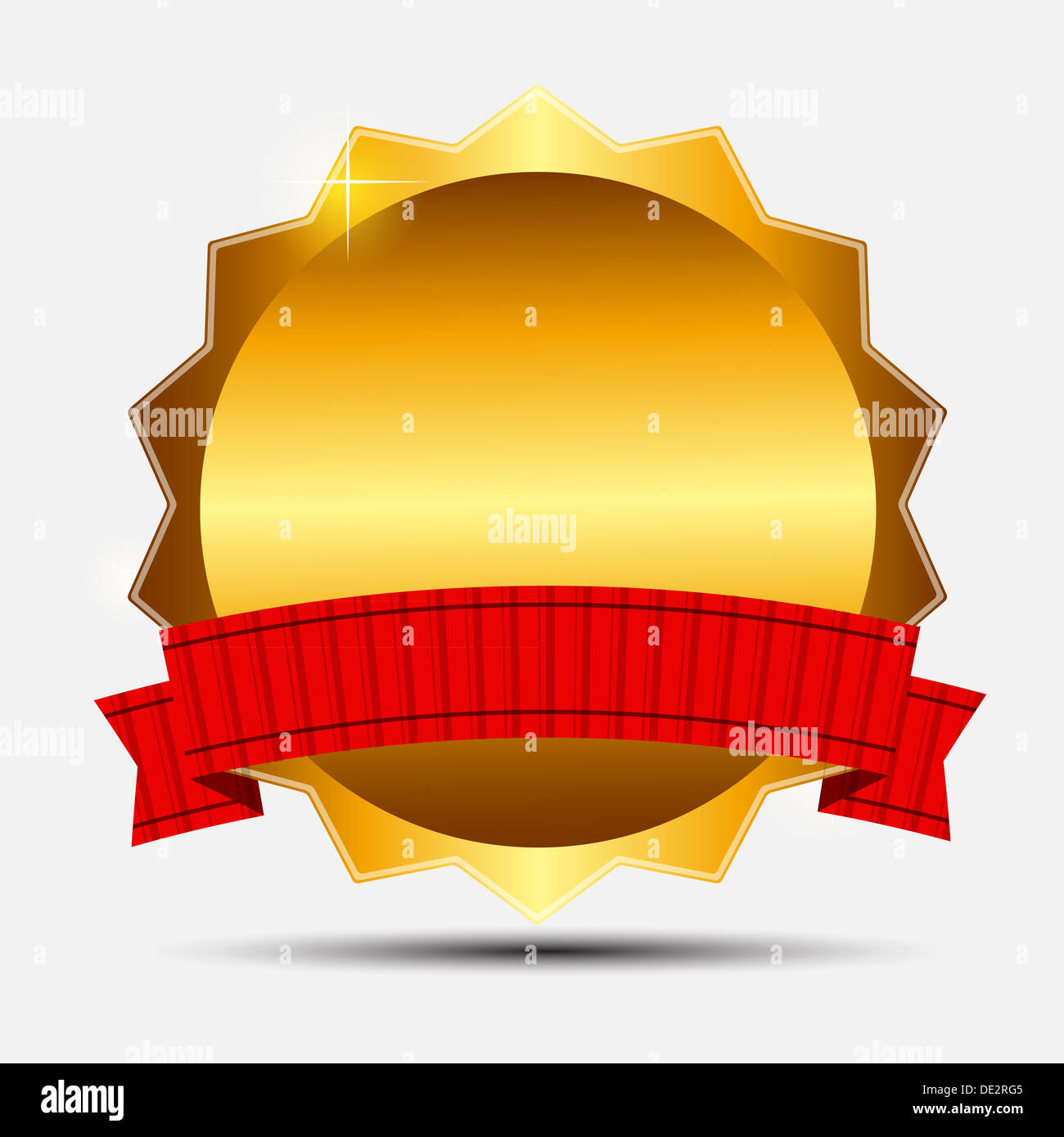 Vector gold sign, label template Stock Photo - Alamy