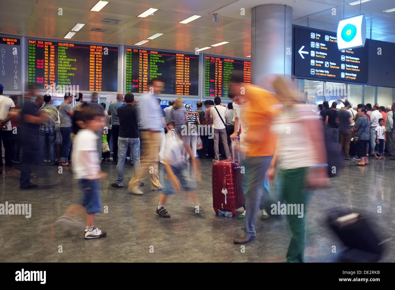 Airport indoor scenery Stock Photo - Alamy