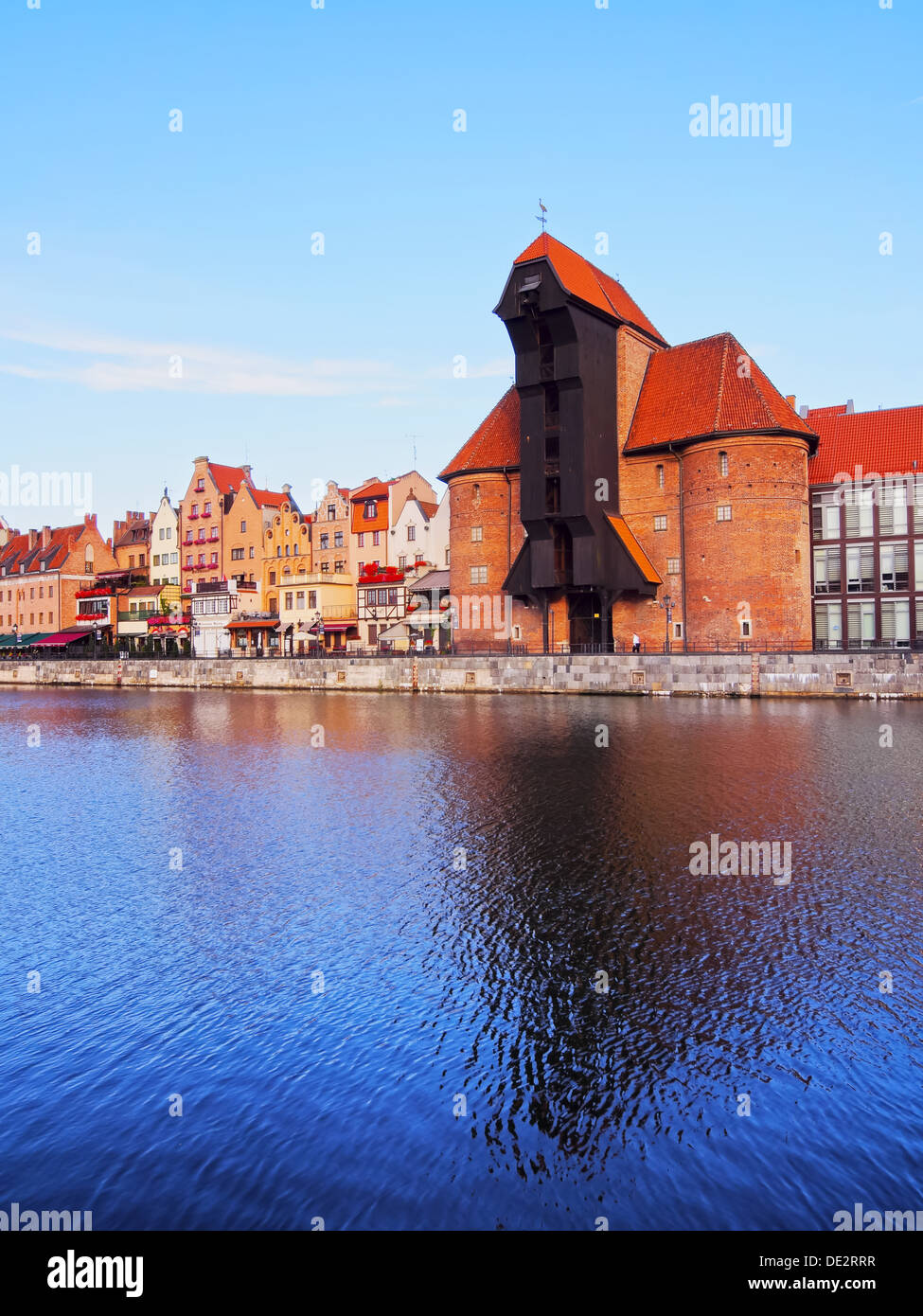 Port Crane - Gate in the old harbour of Gdansk, Poland Stock Photo - Alamy