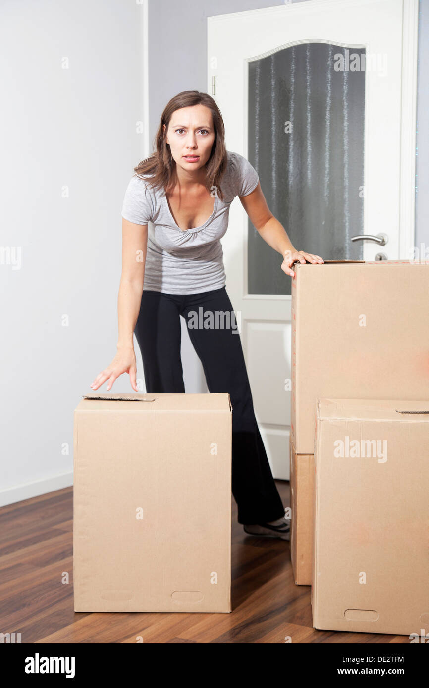 Out the door woman stress hi-res stock photography and images - Alamy