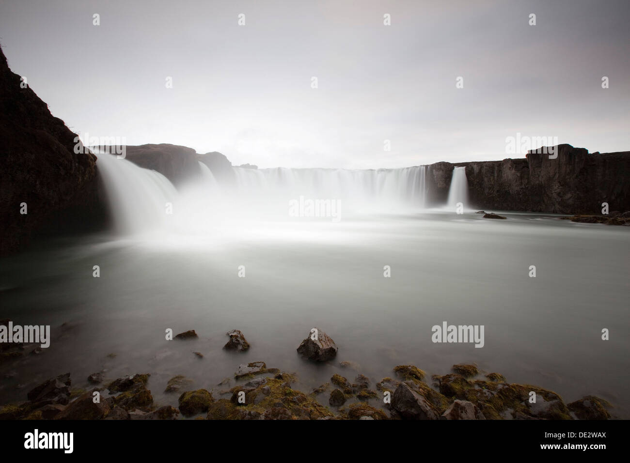 Godafoss waterfall, Fossholl, North Iceland, Iceland, Europe Stock ...