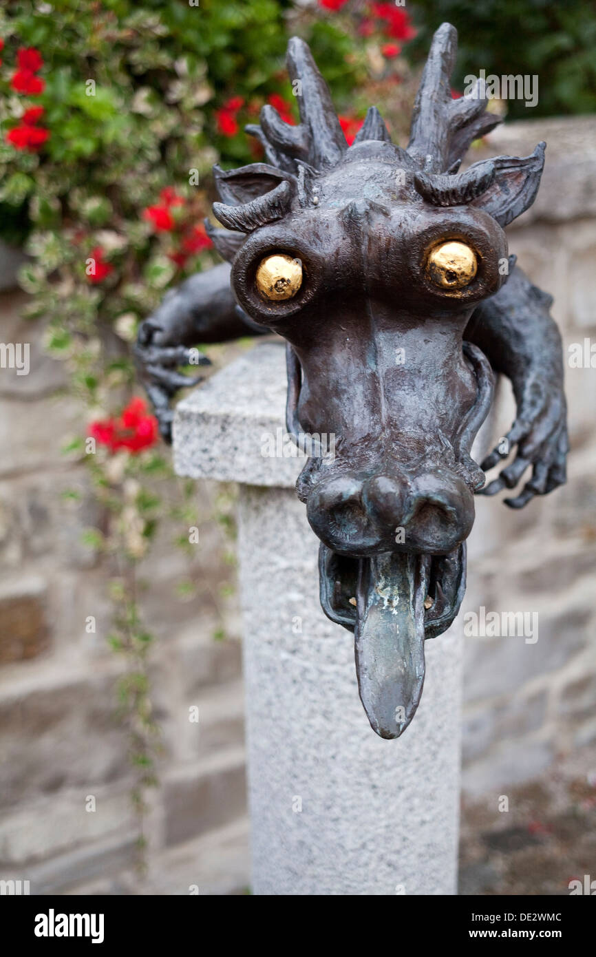 Dragon on a well, Dietfurt, Bavaria, Germany Stock Photo - Alamy