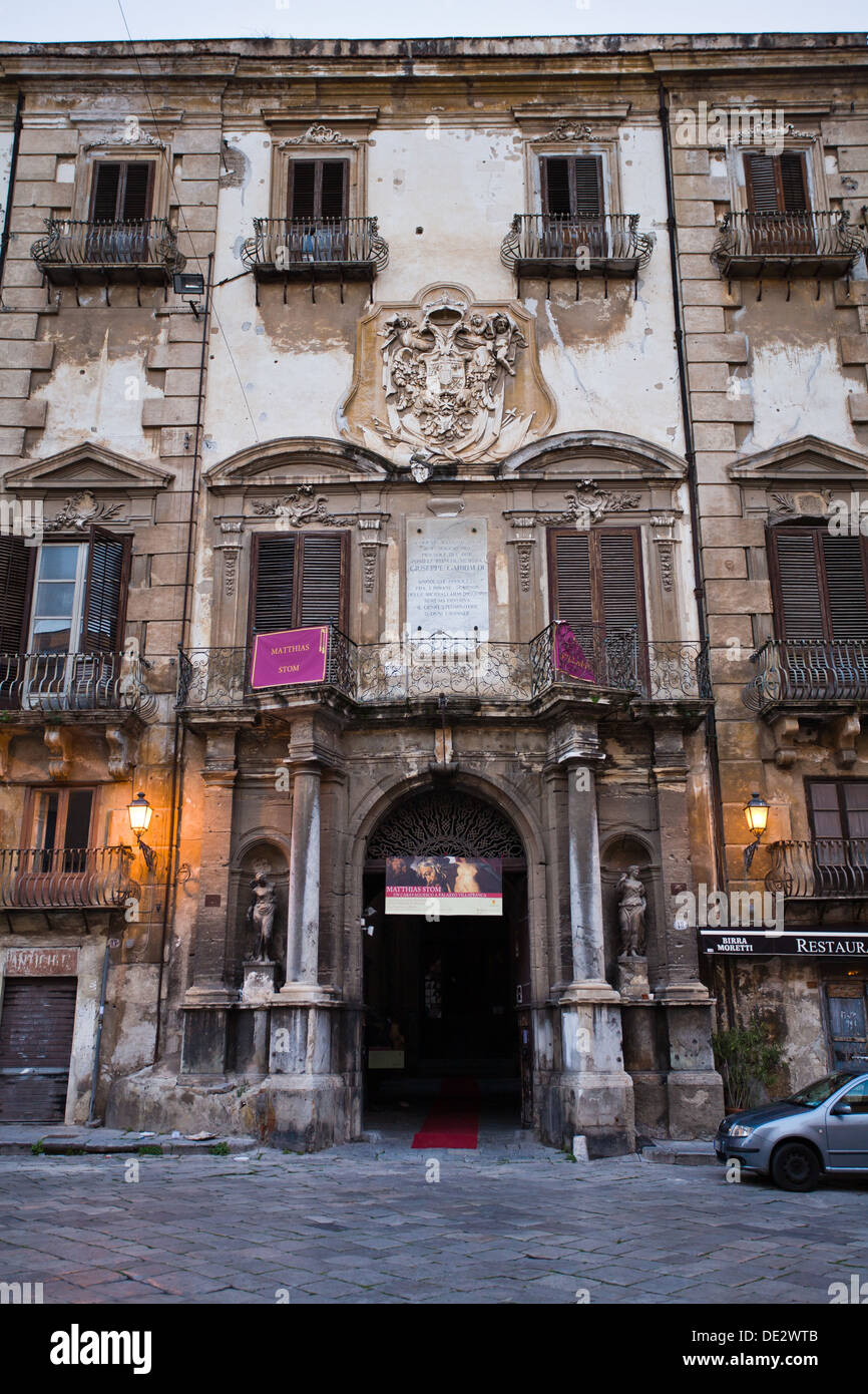 Typical Sicilian Architecture in the City of Palermo, Sicily Stock ... Typical Sicilian Architecture in the City of Palermo, Sicily Stock ...
