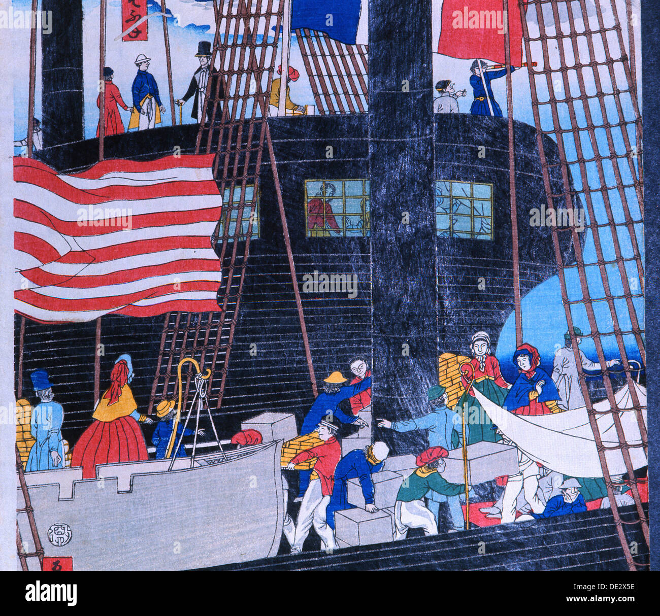 Commodore matthew perry ship hi-res stock photography and images - Alamy