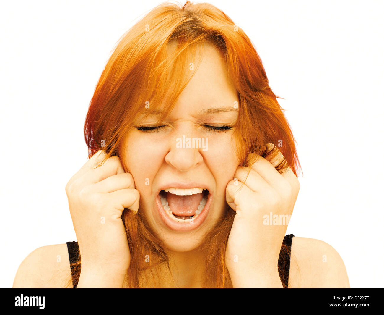 Hysterical Crying Woman