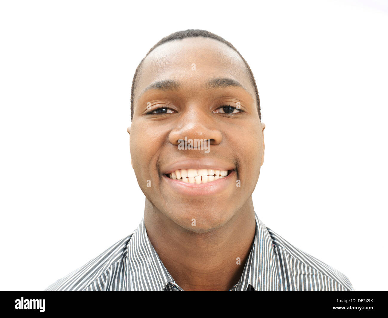 Smiling young man, African-American, American, grinning Stock Photo - Alamy