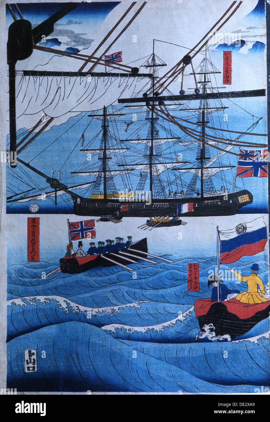 Commodore matthew perry ship hi-res stock photography and images - Alamy