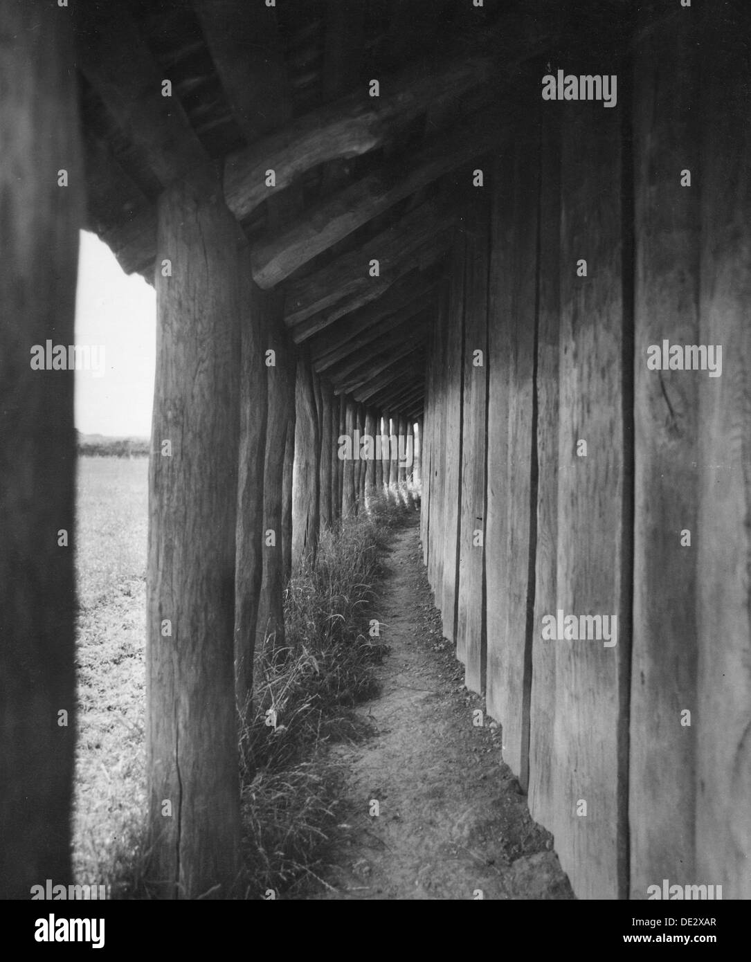 Reconstruction of the norse settlement hi-res stock photography and ...