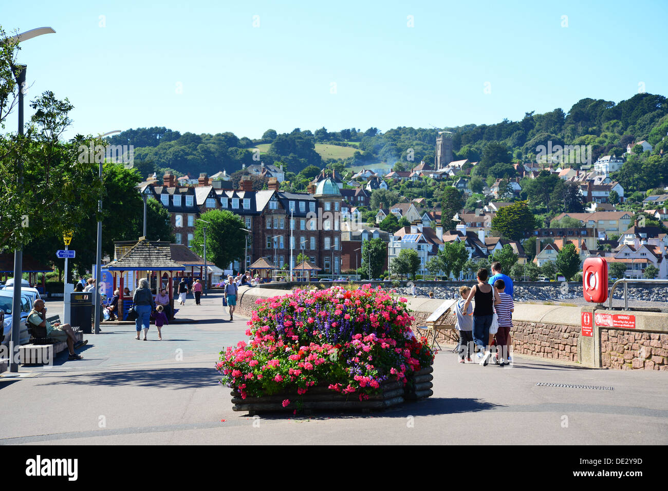 Beach promenade, Minehead, Somerset, England, United Kingdom Stock ...