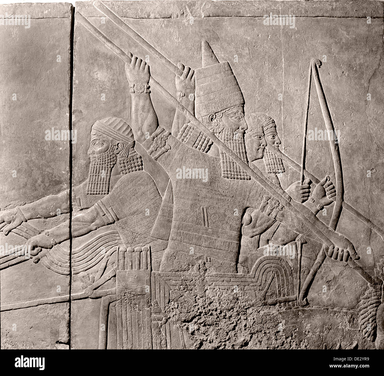 Stone relief from palace ashurbanipal hi-res stock photography and ...