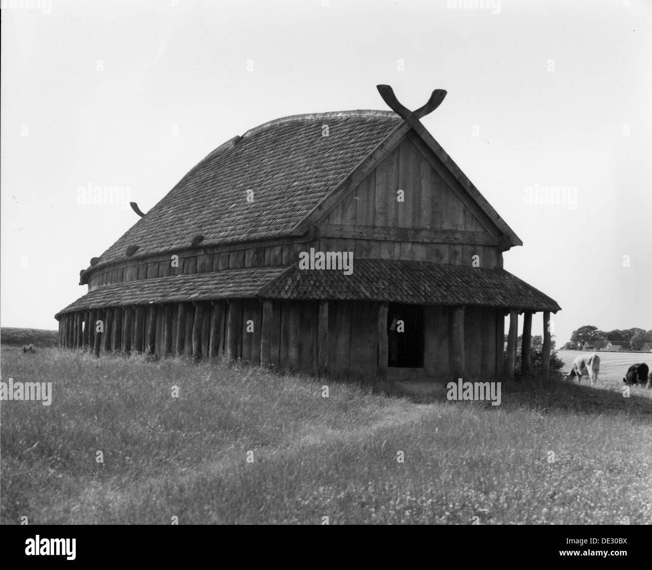 Reconstruction of the norse settlement hi-res stock photography and ...