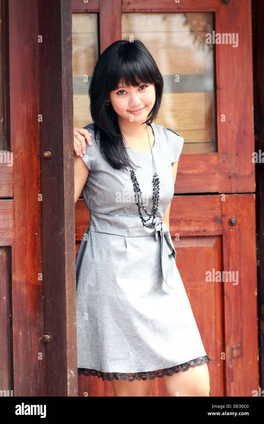 a cute Indonesian girl Stock Photo - Alamy