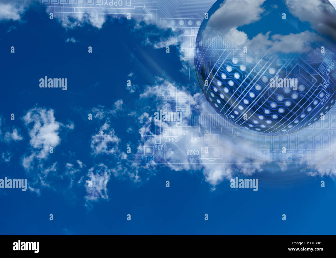 Cloud Computing Background Stock Photo - Alamy