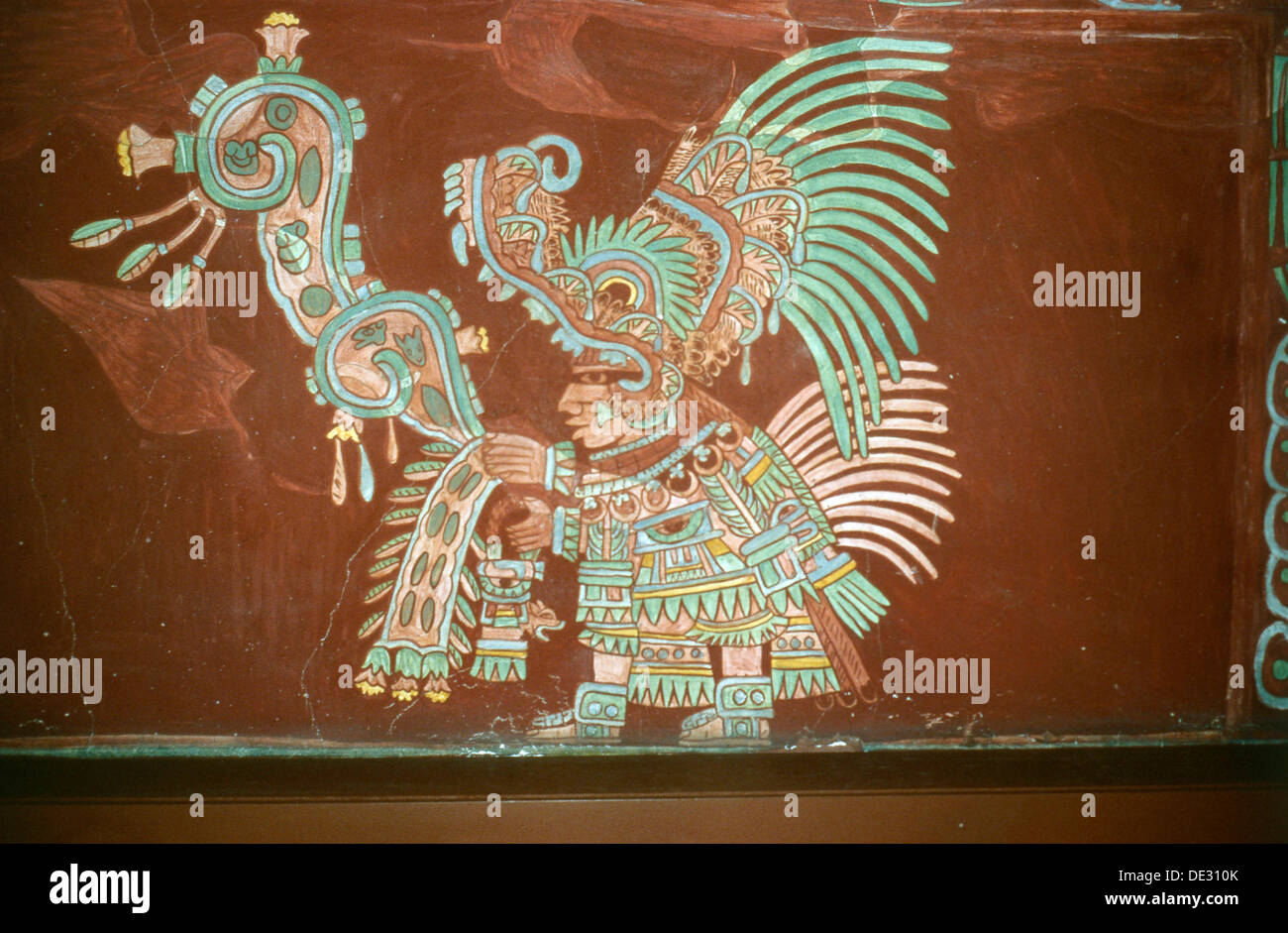 Mexico Teotihuacan Tepantitla Mural High Resolution Stock Photography ...