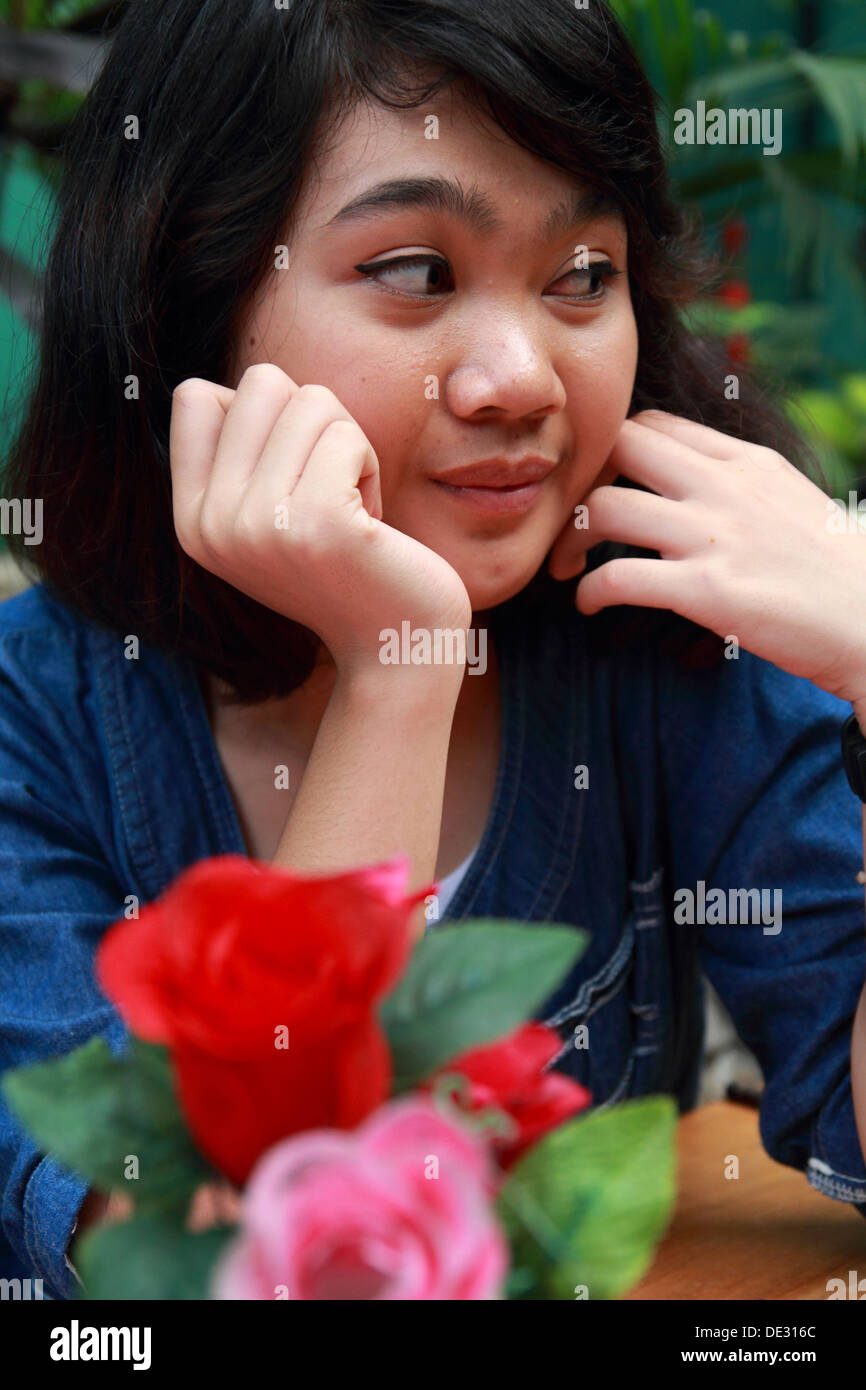 a cute Indonesian girl Stock Photo - Alamy