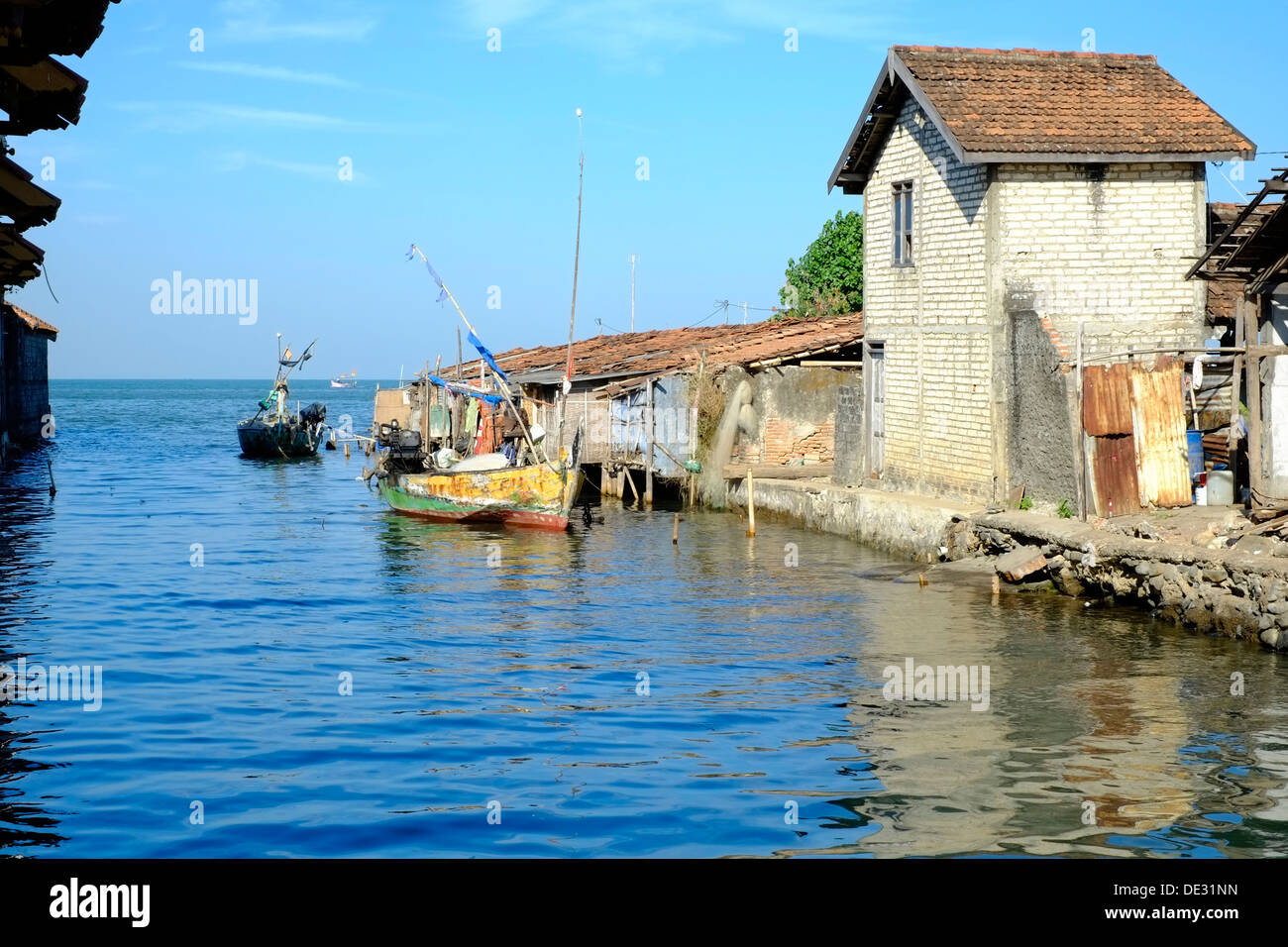 traditional fishing boats at jepara java indonesia Stock Photo - Alamy