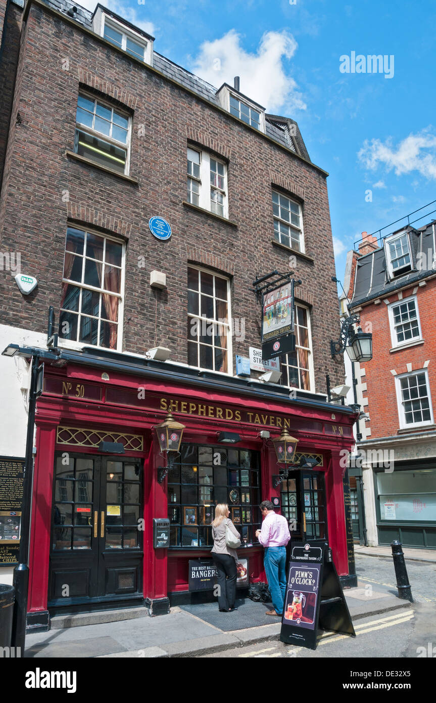 Great Britain, England, London, Mayfair, Shepherd Street, Shepherds ...