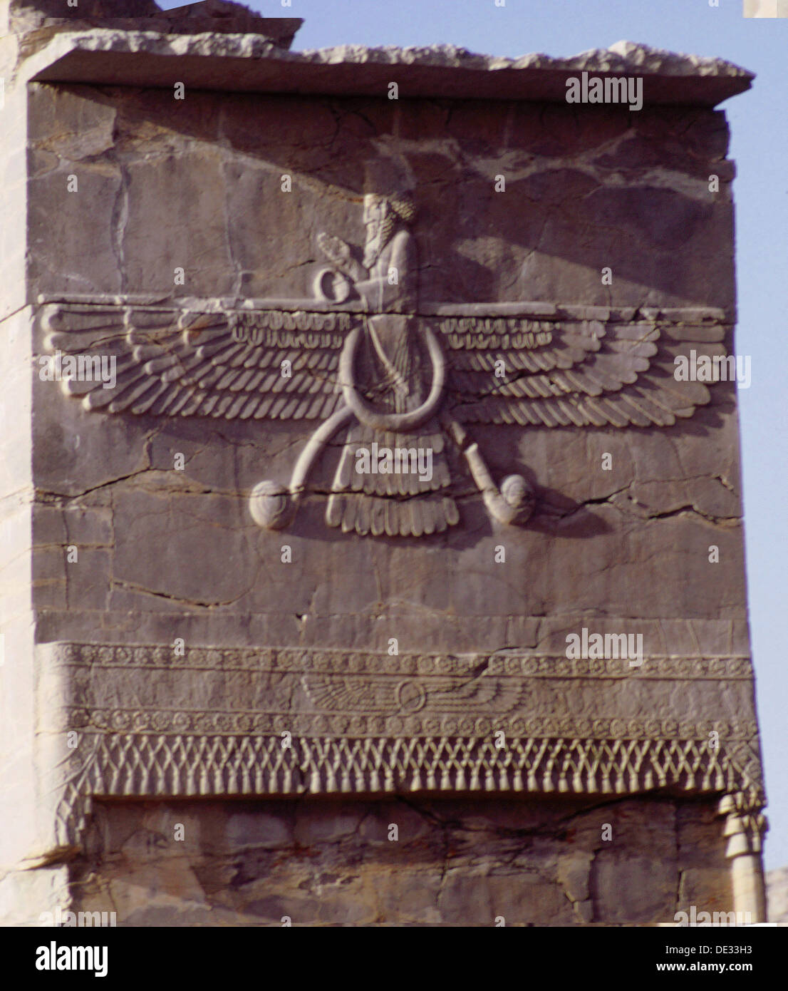 Winged symbol of ahura mazda hi-res stock photography and images - Alamy
