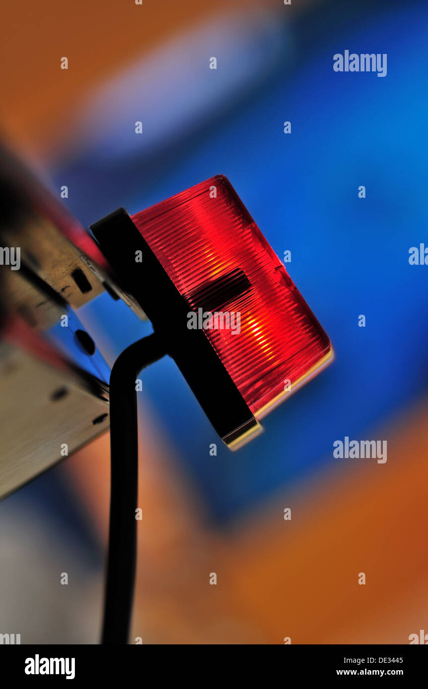 TV studio and red light on camera Stock Photo - Alamy