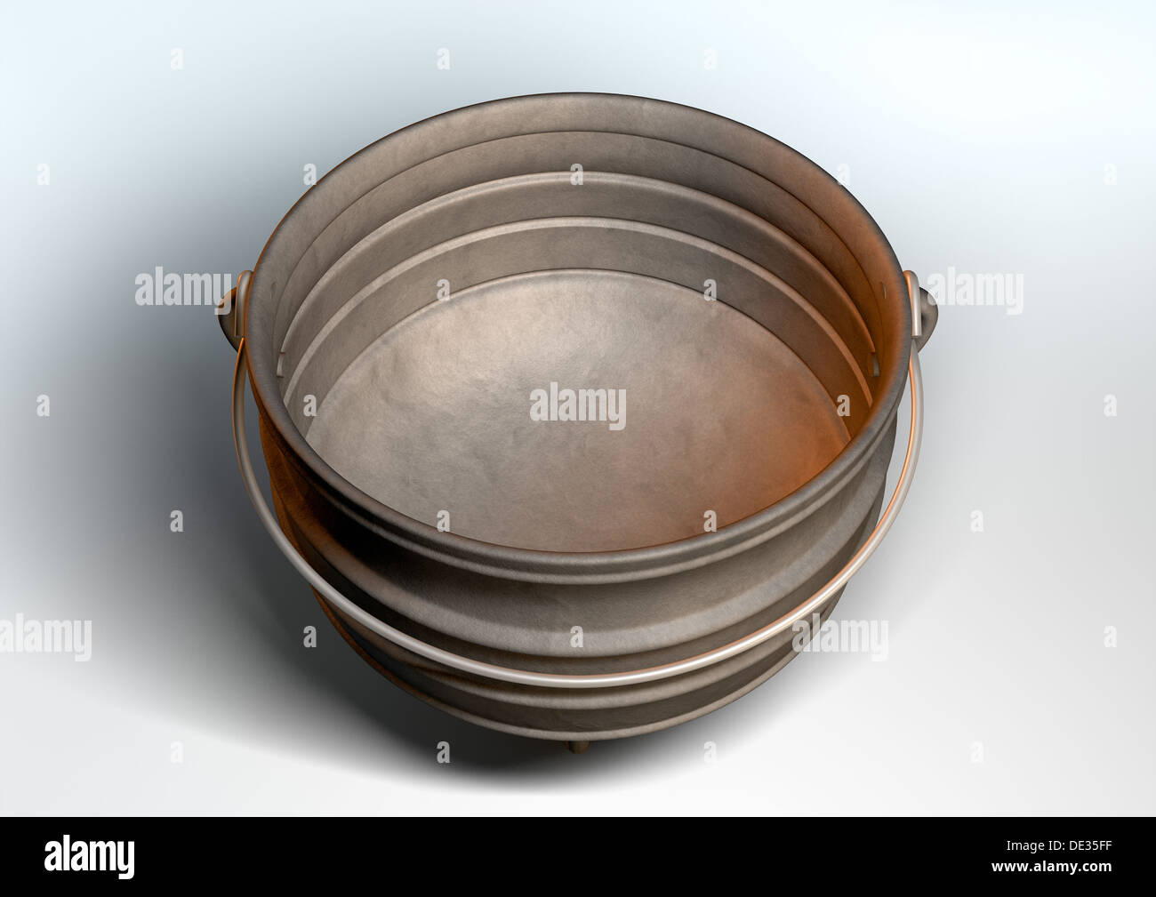 A perspective view of the inside of a regular cast iron south african ...