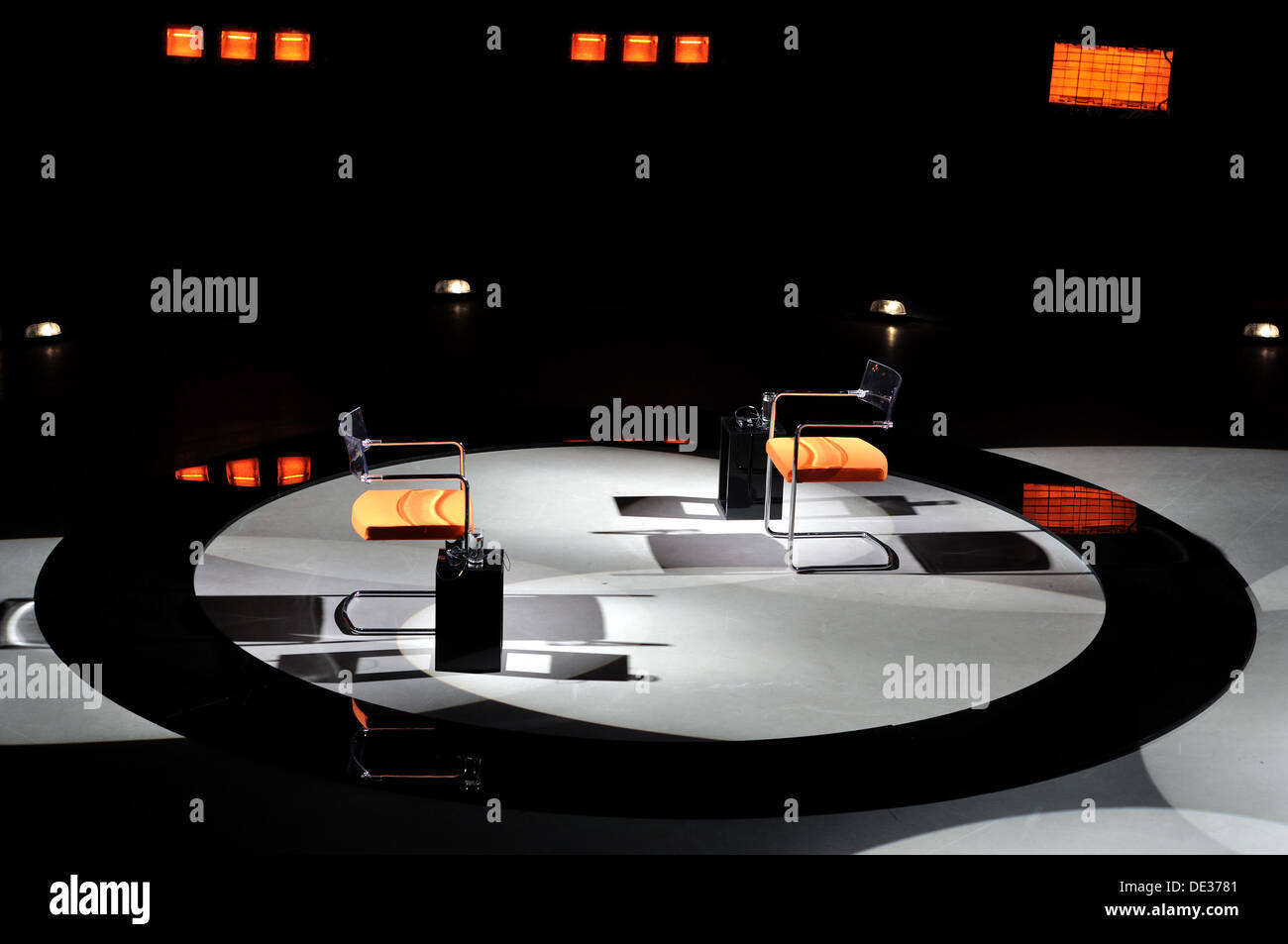 Professional TV studio for production talk show Stock Photo - Alamy