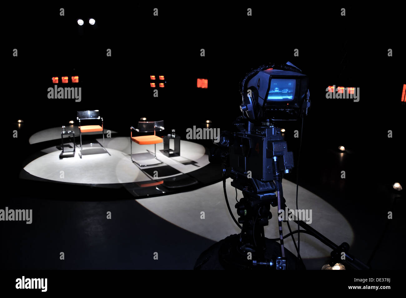 Professional TV studio for production talk show Stock Photo - Alamy