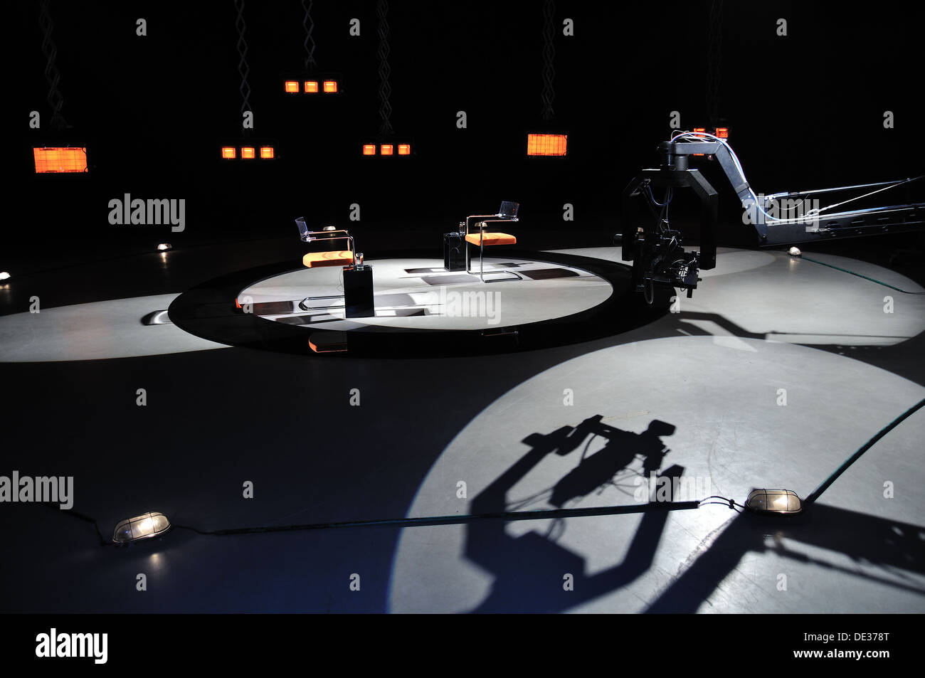 Professional TV studio for production talk show Stock Photo - Alamy