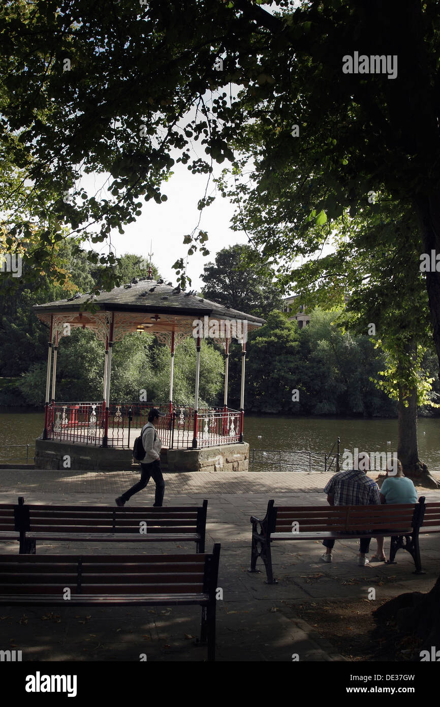 The Bandstand beside the River Dee in Chester, England Stock Photo - Alamy
