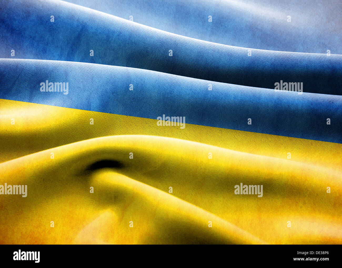Flag of the Ukraine - Symbol of a country Stock Photo - Alamy