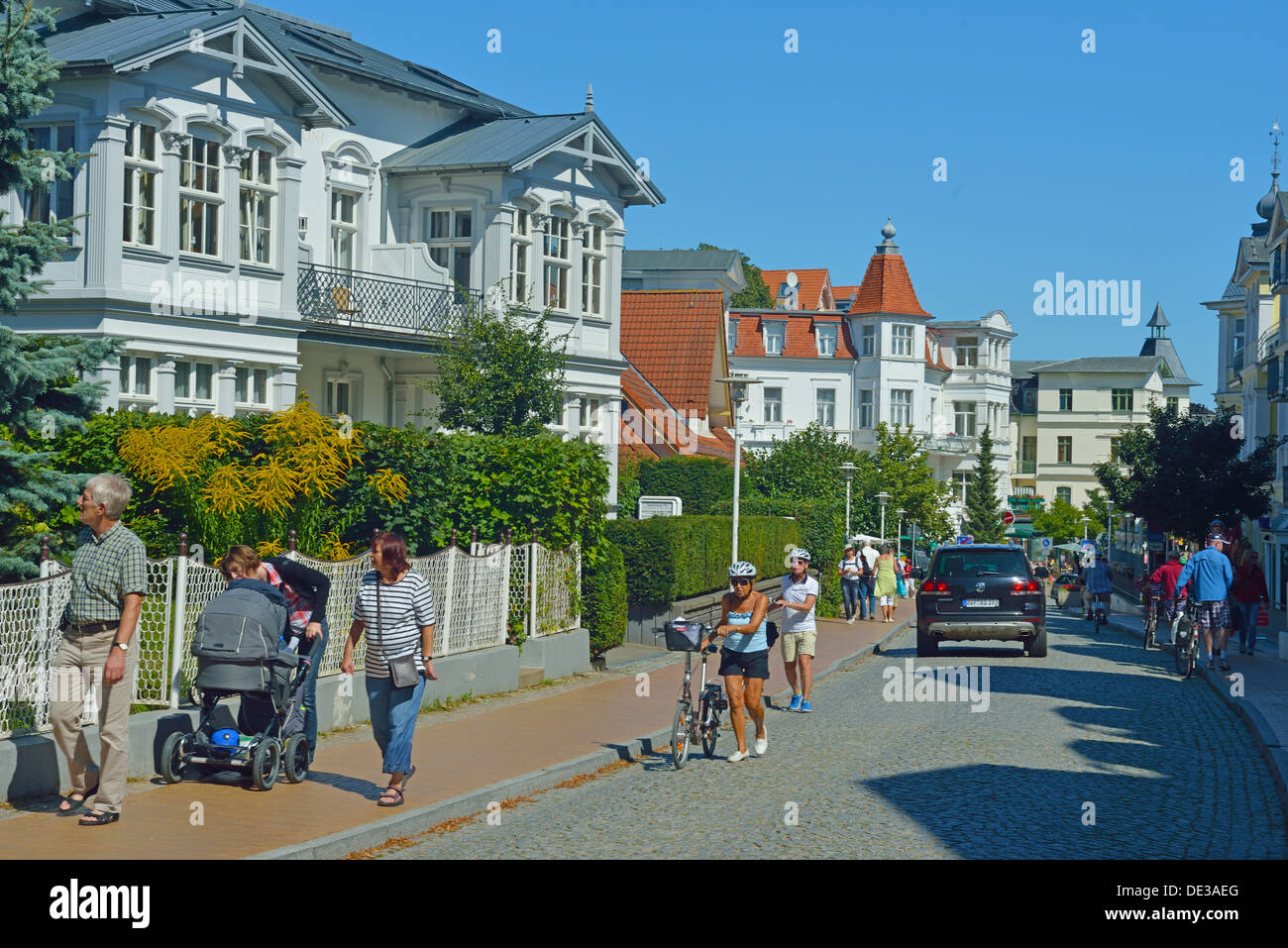 Seestrasse, Bansin, Usedom Island, Germany Stock Photo - Alamy
