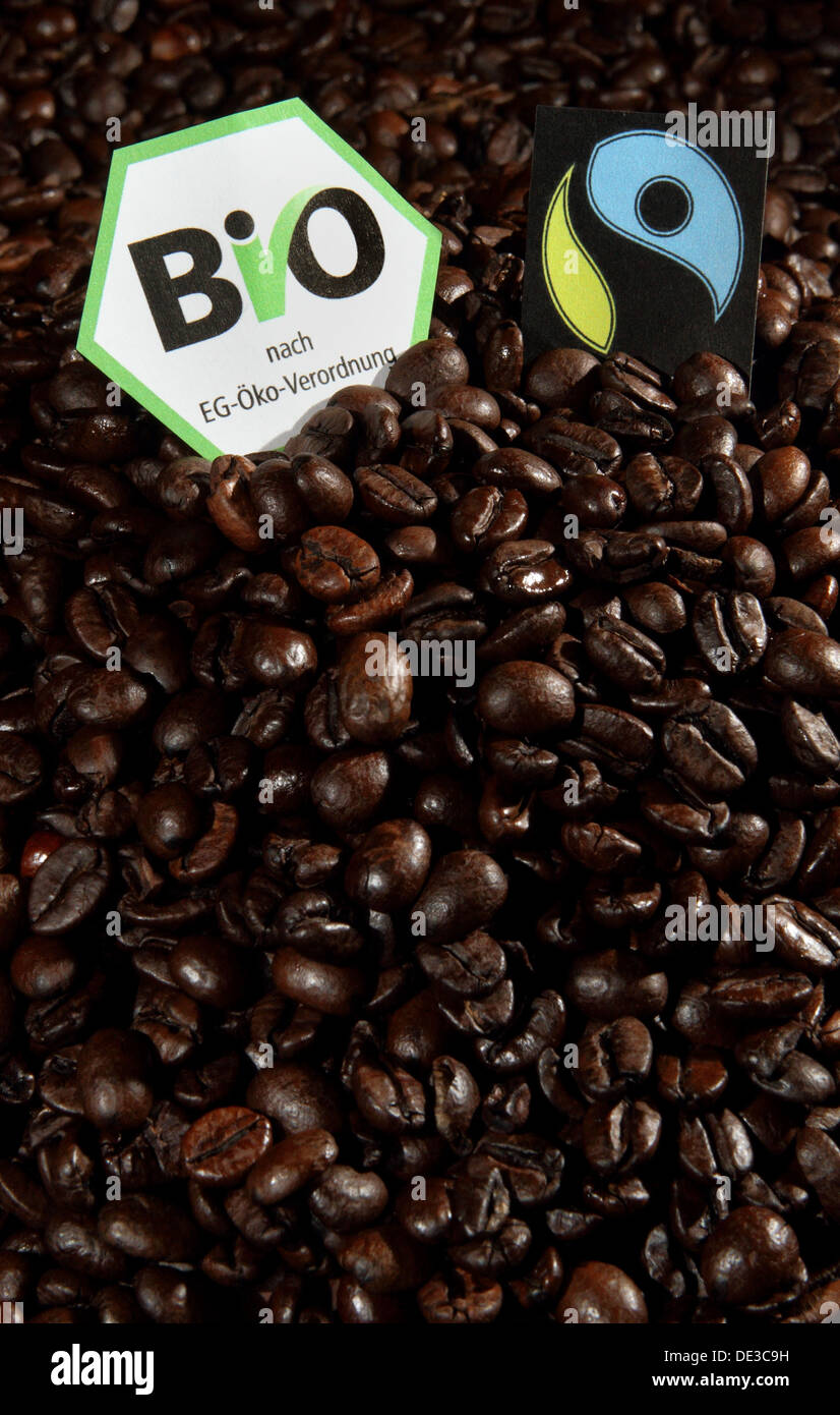 Fair trade coffee logo hi-res stock photography and images - Alamy