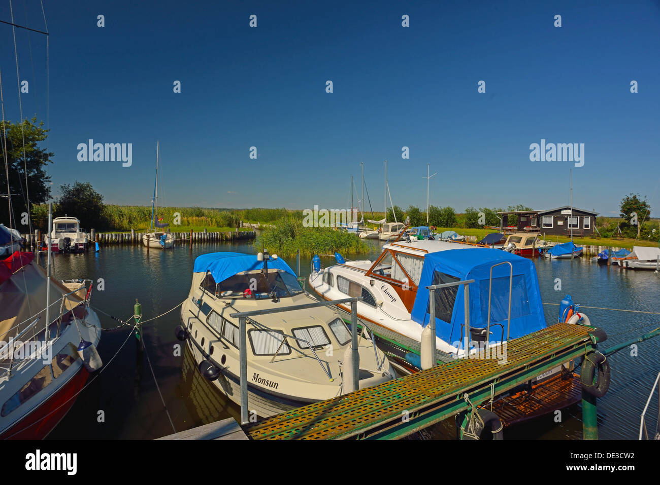 Natural harbour at Loddin, Usedom Island, Germany Stock Photo - Alamy