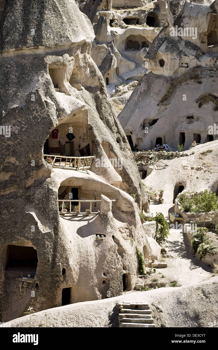 Troglodyte housing. Cappadocia, Turkey Stock Photo - Alamy