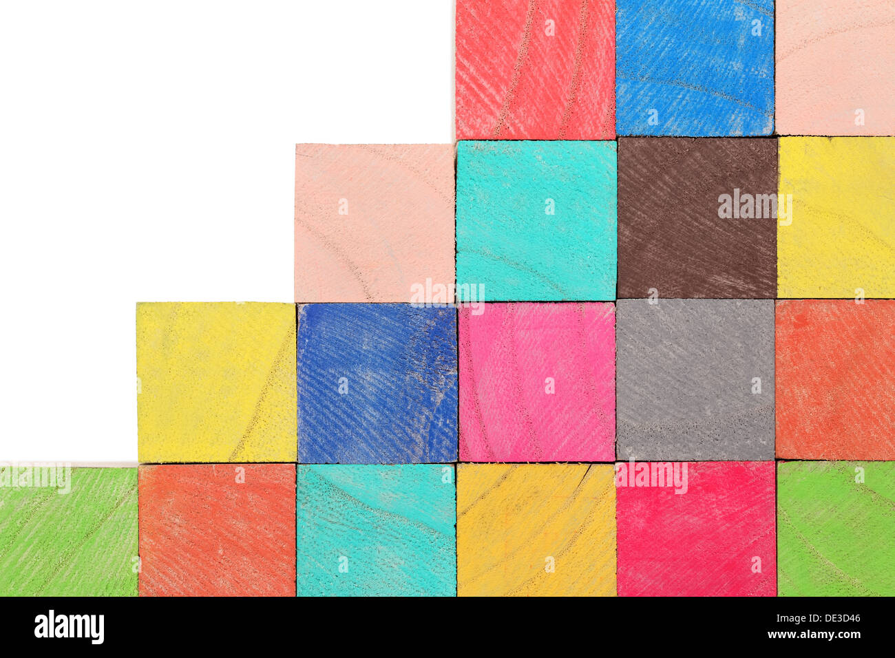 colorful wooden toy blocks, texture background Stock Photo - Alamy