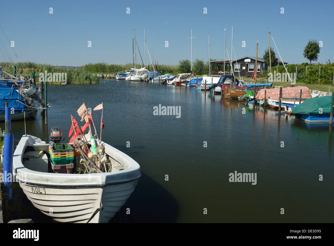 Natural harbour at Loddin, Usedom Island, Germany Stock Photo - Alamy