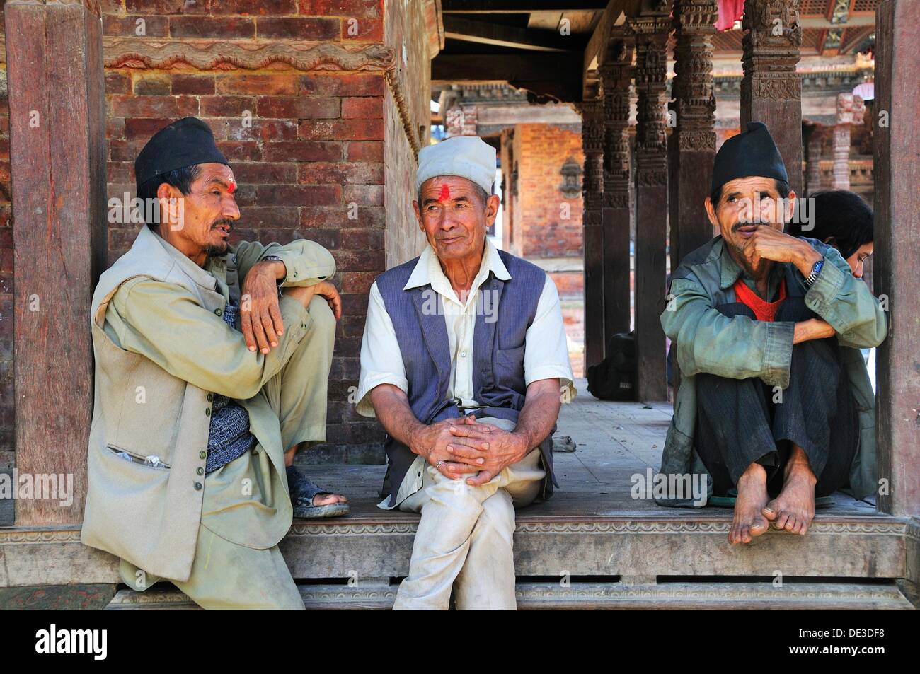 Three nepali men hi-res stock photography and images - Alamy