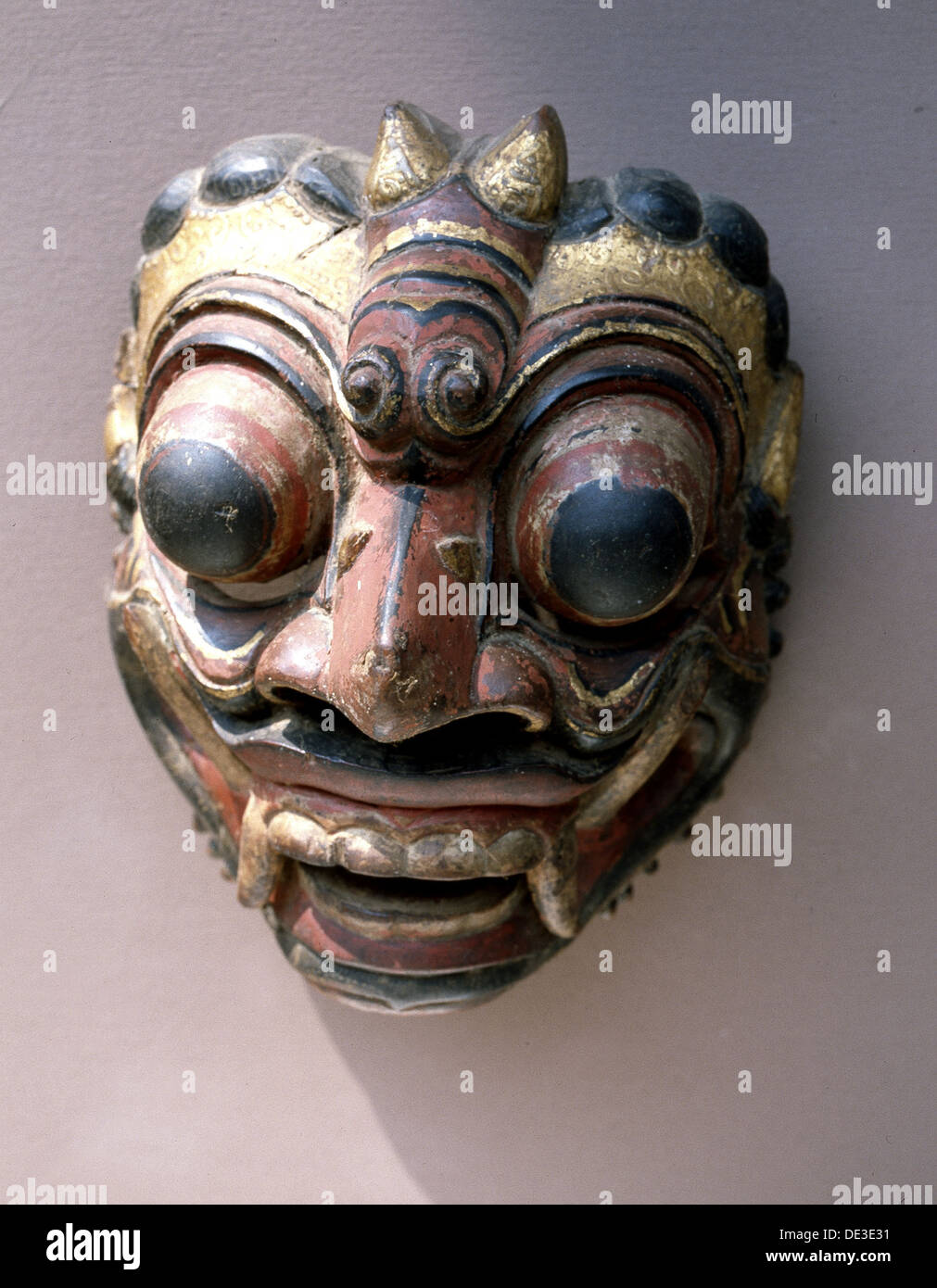 Mask representing demon used in hi-res stock photography and images - Alamy